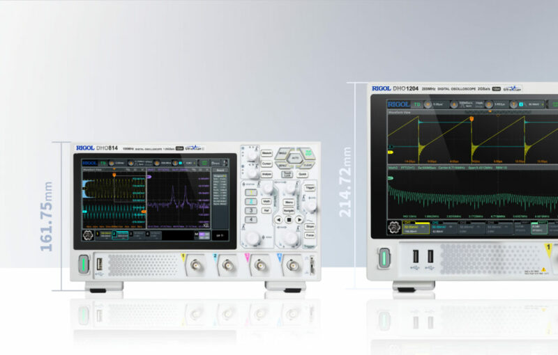 Rigol DHO800 Series - Compact High Performance Digital Oscilloscopes – Electro-Meters