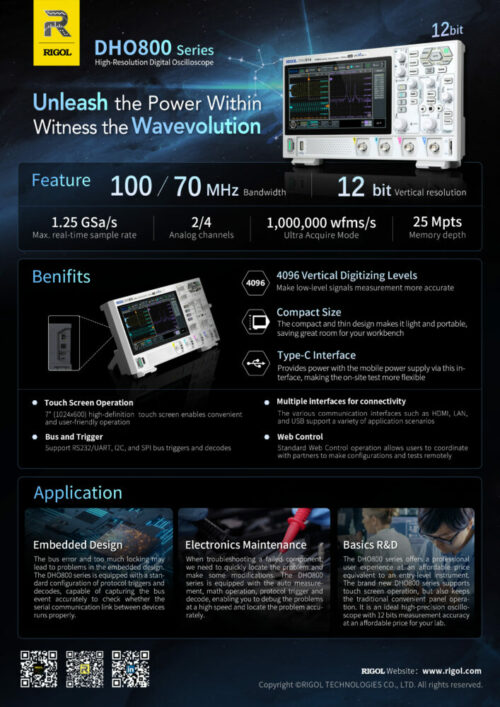 Rigol's New DHO800 and DHO900 Series Aims To Transform the Entry Level Oscilloscope Market ...