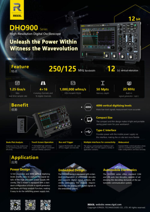 Rigol's New DHO800 and DHO900 Series Aims To Transform the Entry Level ...